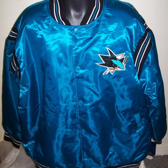 STARTER Fall 2018 New | Jackets & Coats | San Jose Sharks Starter Snap ...